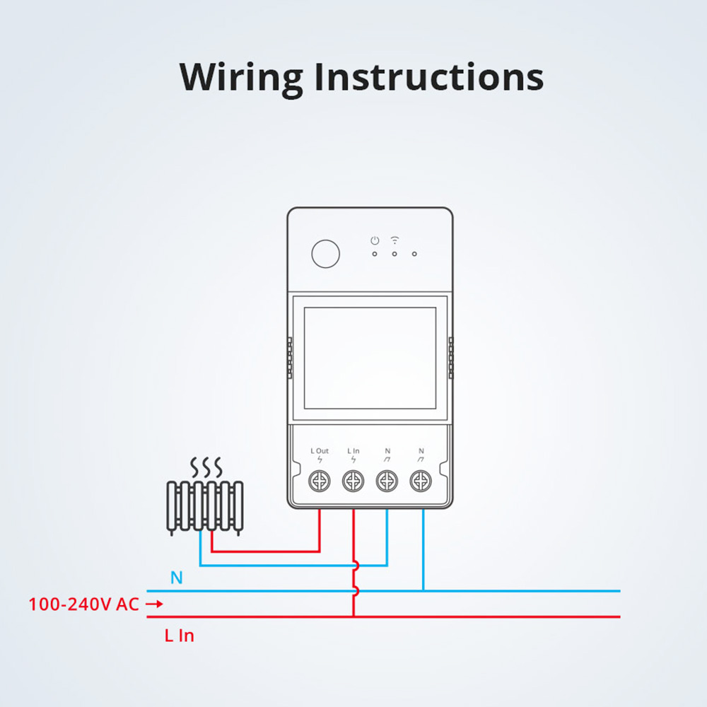 Sonoff POW Elite POWR320D 20A Smart Power Meter Switch