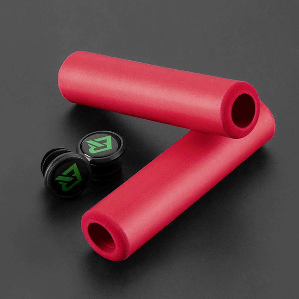 ROCKBROS Bicycle Grip MTB Silicone HandleBar Grip Red