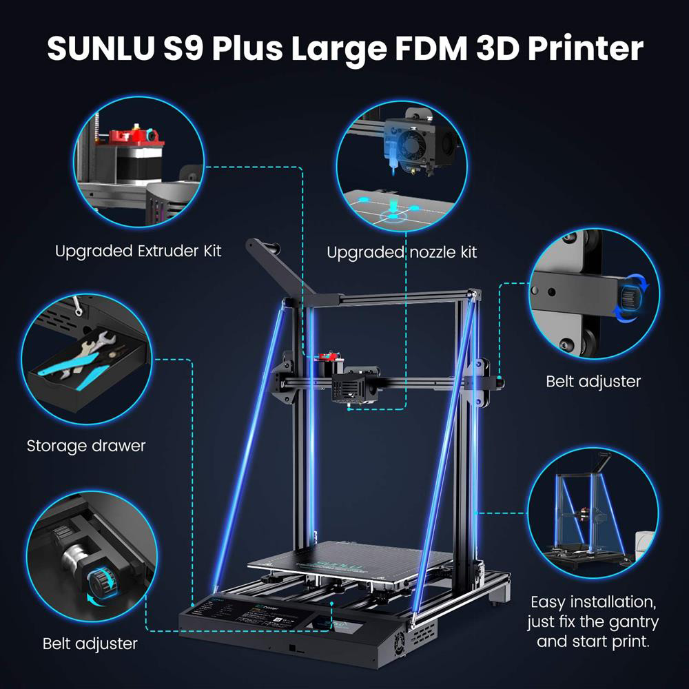 Sunlu S9 Plus Large Size FDM 3D Printer,