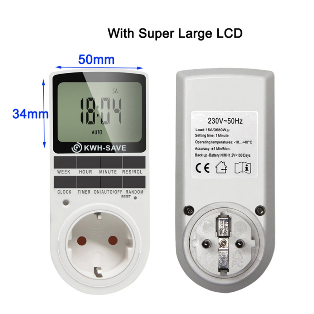 Digital Electric Timer Socket EU Plug