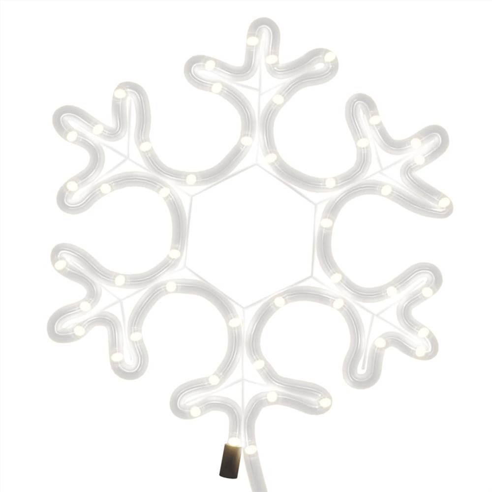 Christmas Snowflake Figure with 48 LEDs Warm White