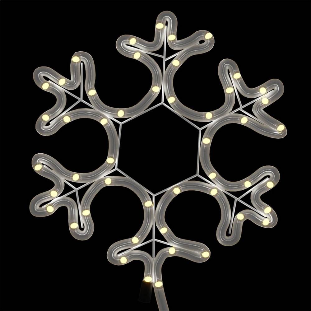 Christmas Snowflake Figure with 48 LEDs Warm White