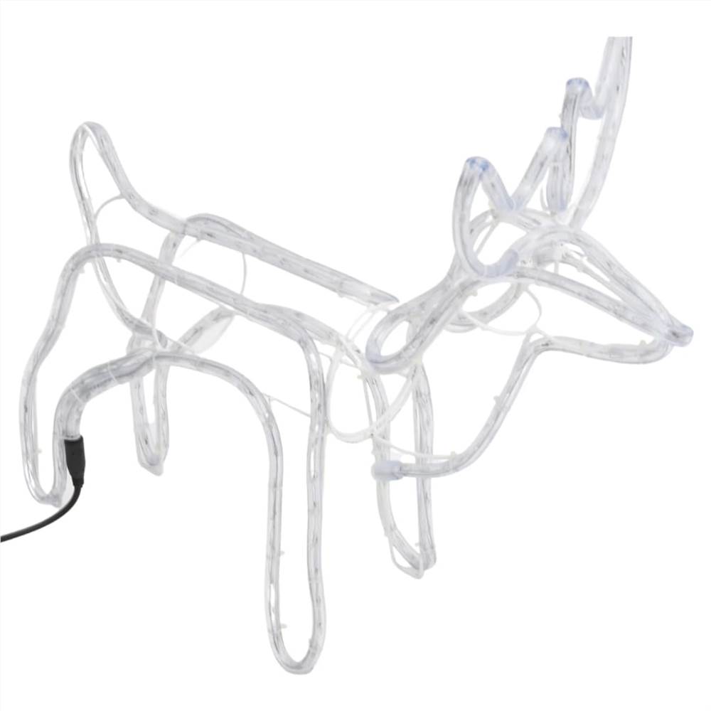 Folding Christmas Reindeer Figure with 120 LEDs Cold White