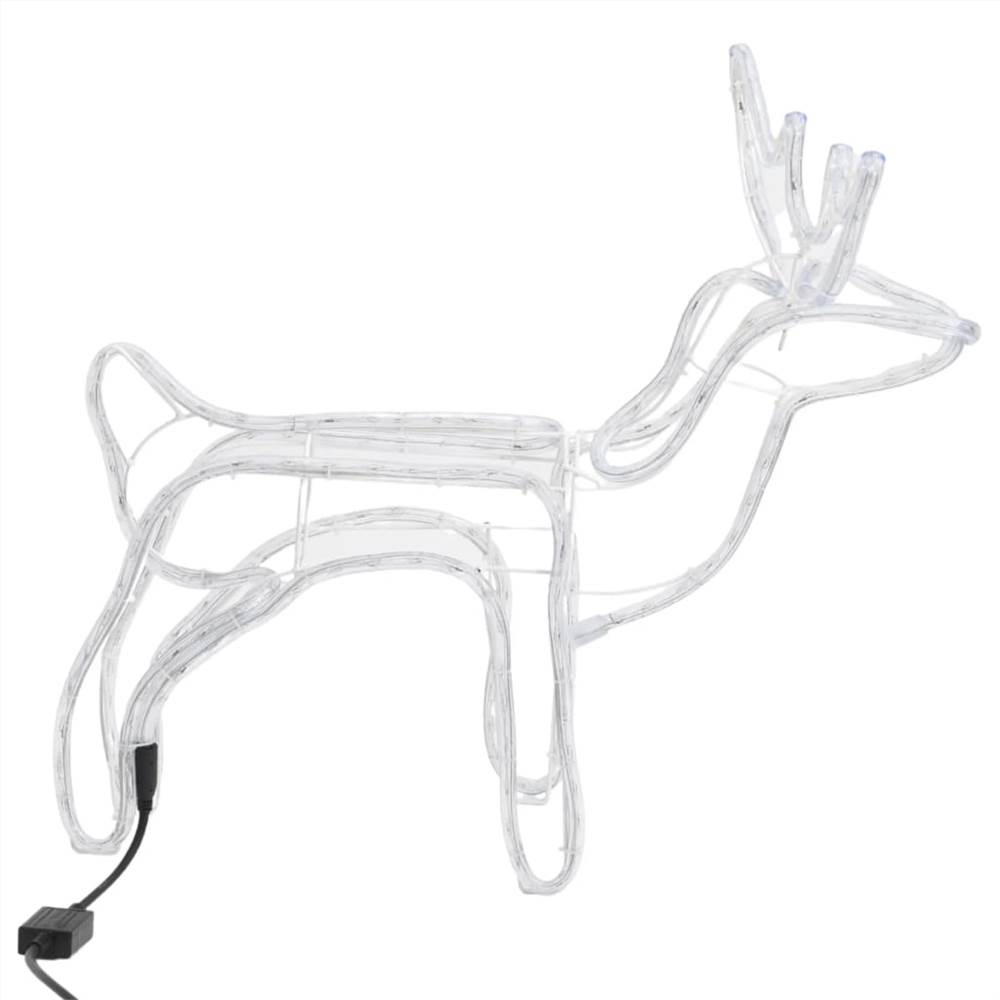 Folding Christmas Reindeer Figure with 120 LEDs Cold White