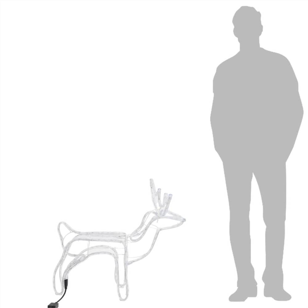 Folding Christmas Reindeer Figure with 120 LEDs Warm White