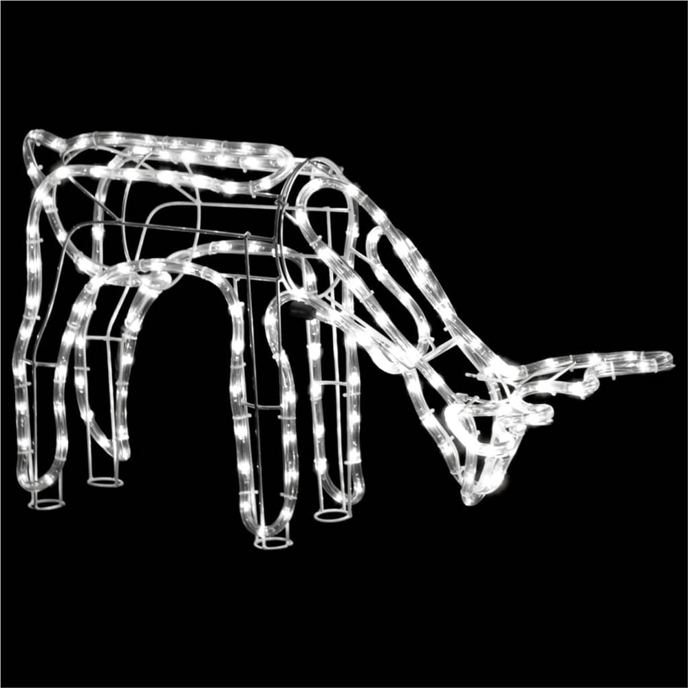 Folding Christmas Reindeer Figure with 144 LEDs Cold White