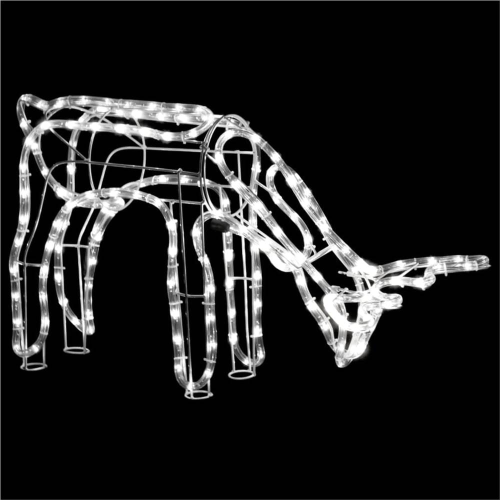 Folding Christmas Reindeer Figure with 144 LEDs Warm White