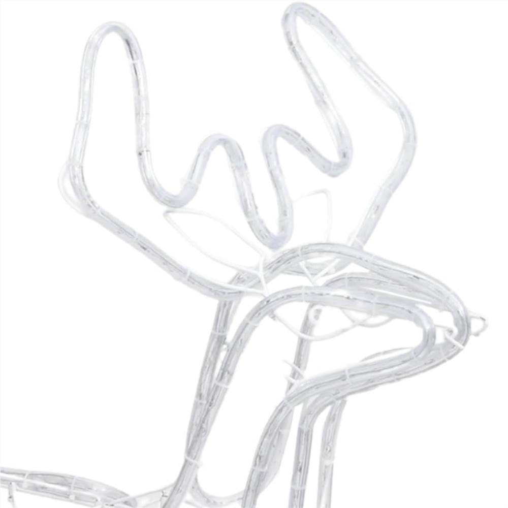 Folding Christmas Reindeer Figure with 192 LEDs Warm White