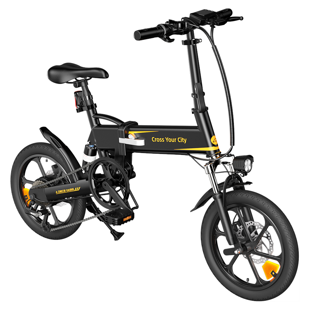 ADO A16 XE Folding Electric Bike 16 Inch 25Km/h 7.5AH 250W Motor Black