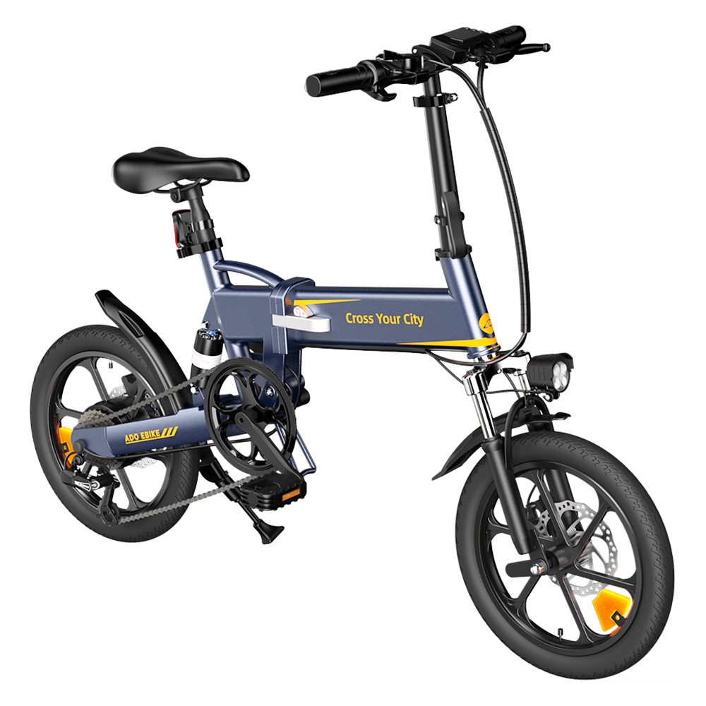 ADO A16 XE Folding Electric Bike 16 Inch 25Km/h 7.5AH 250W Motor Grey