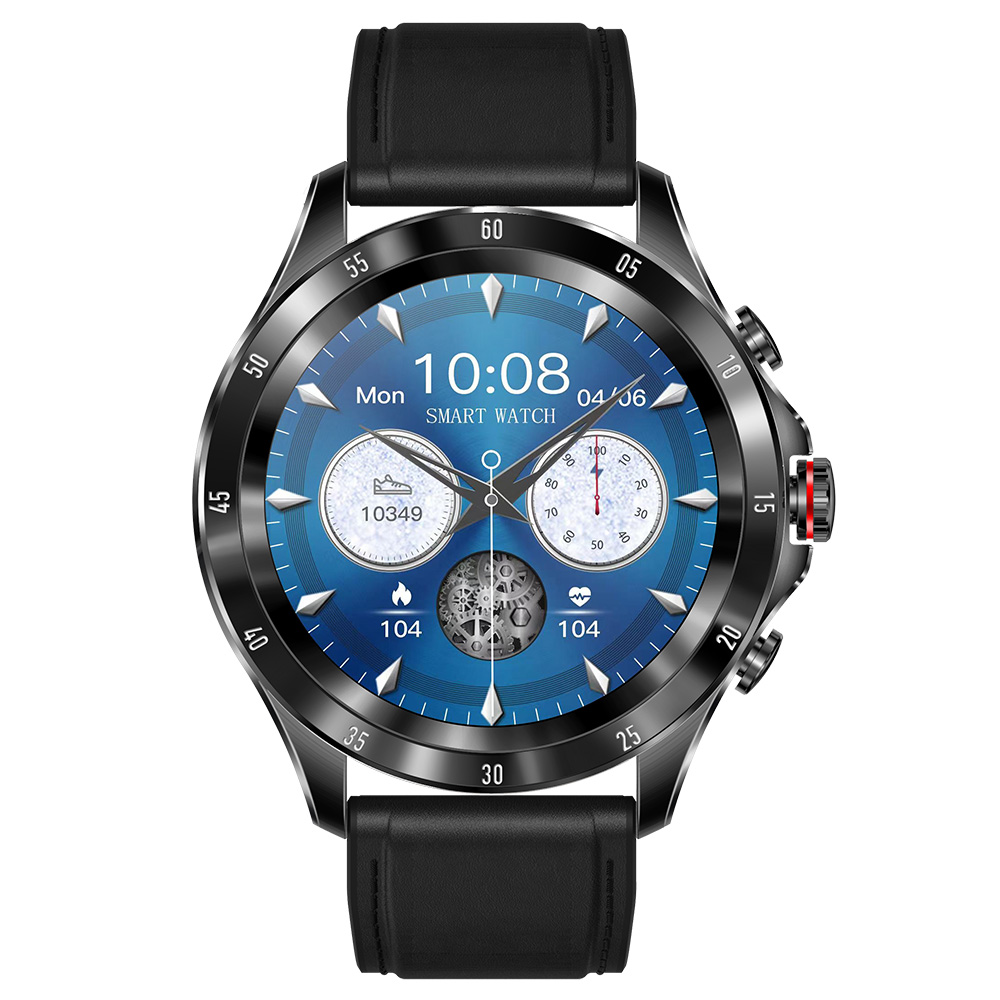 SENBONO MAX7 Smartwatch Bluetooth Calling Watch Leather Strap