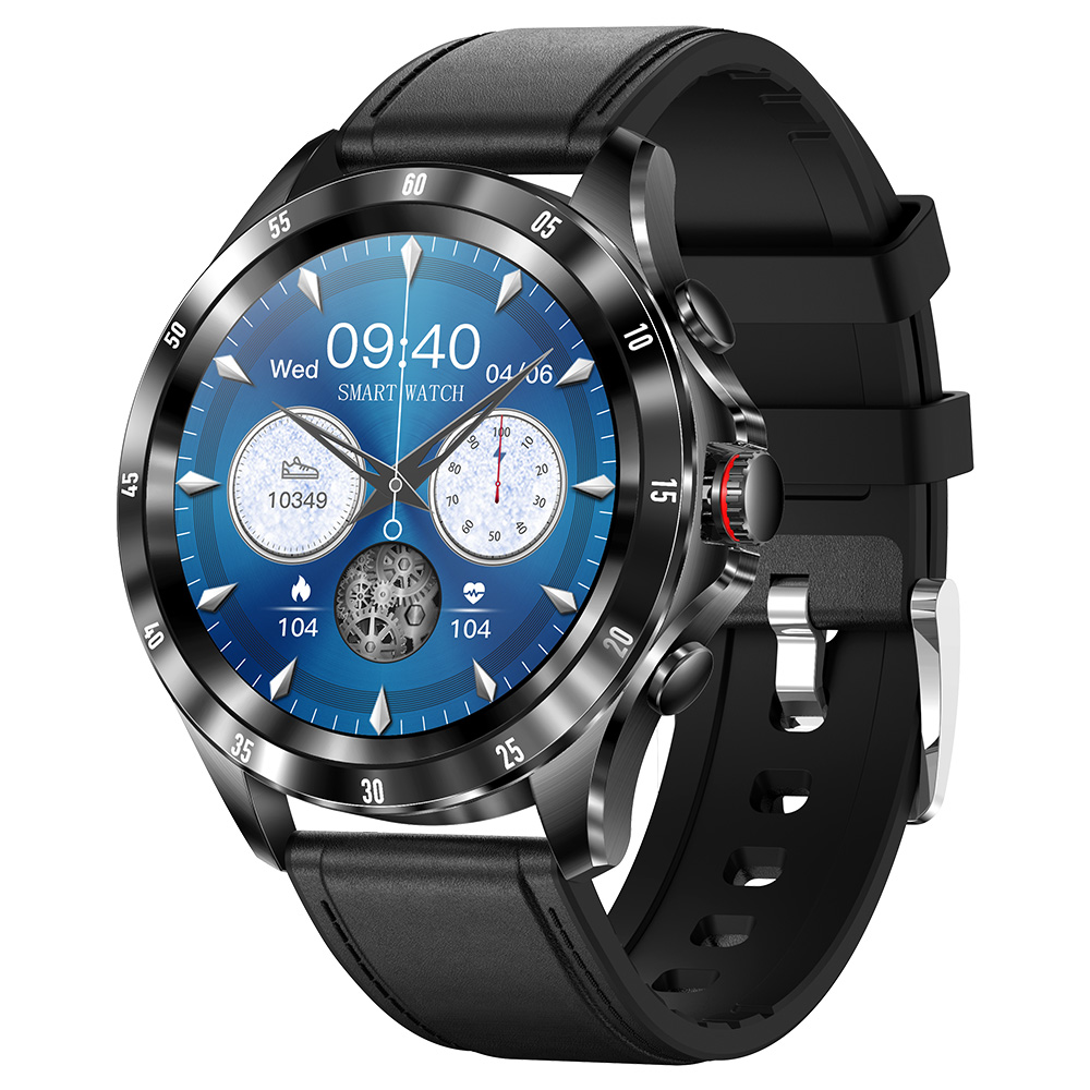 SENBONO MAX7 Smartwatch Bluetooth Calling Watch Leather Strap