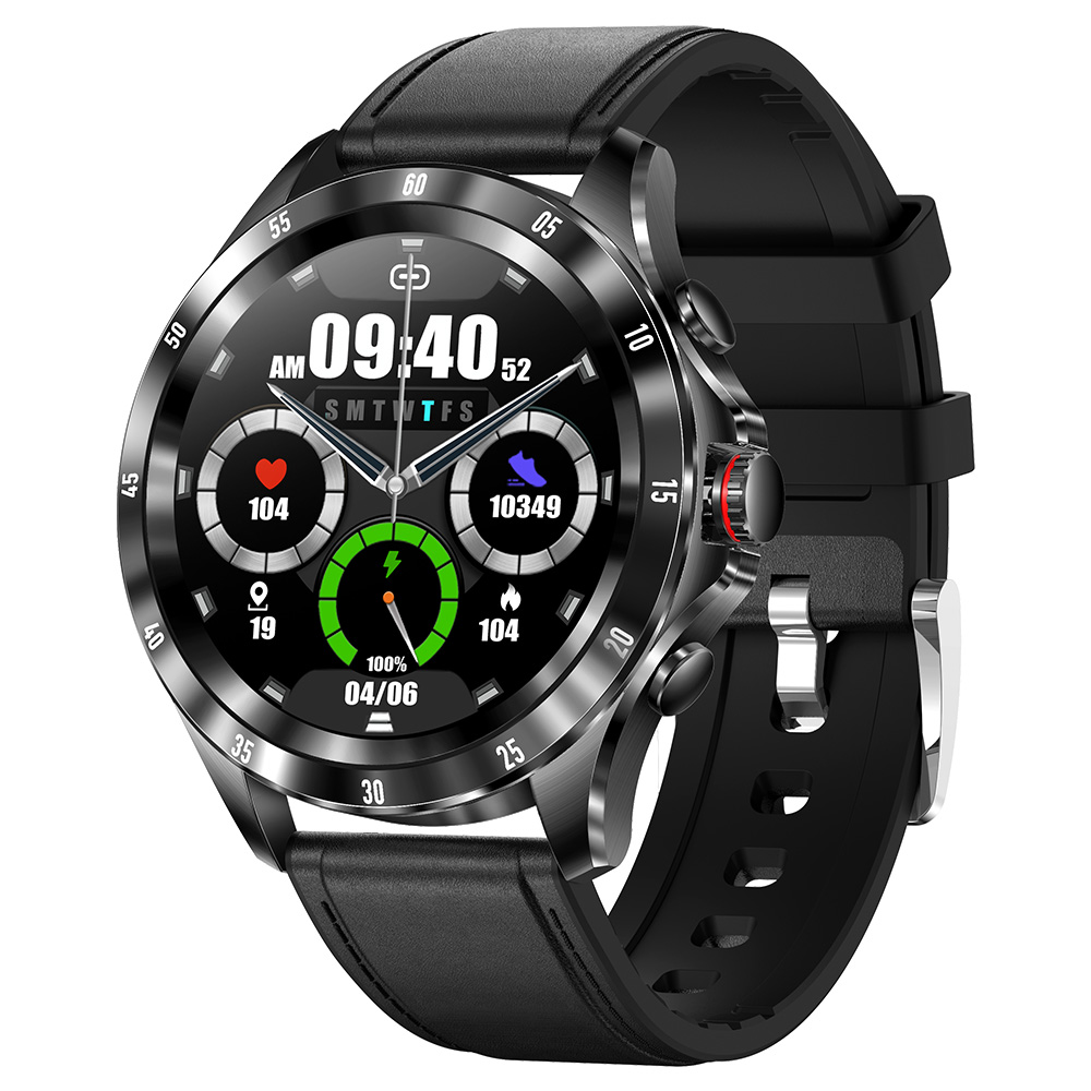 SENBONO MAX7 Smartwatch Bluetooth Calling Watch Leather Strap