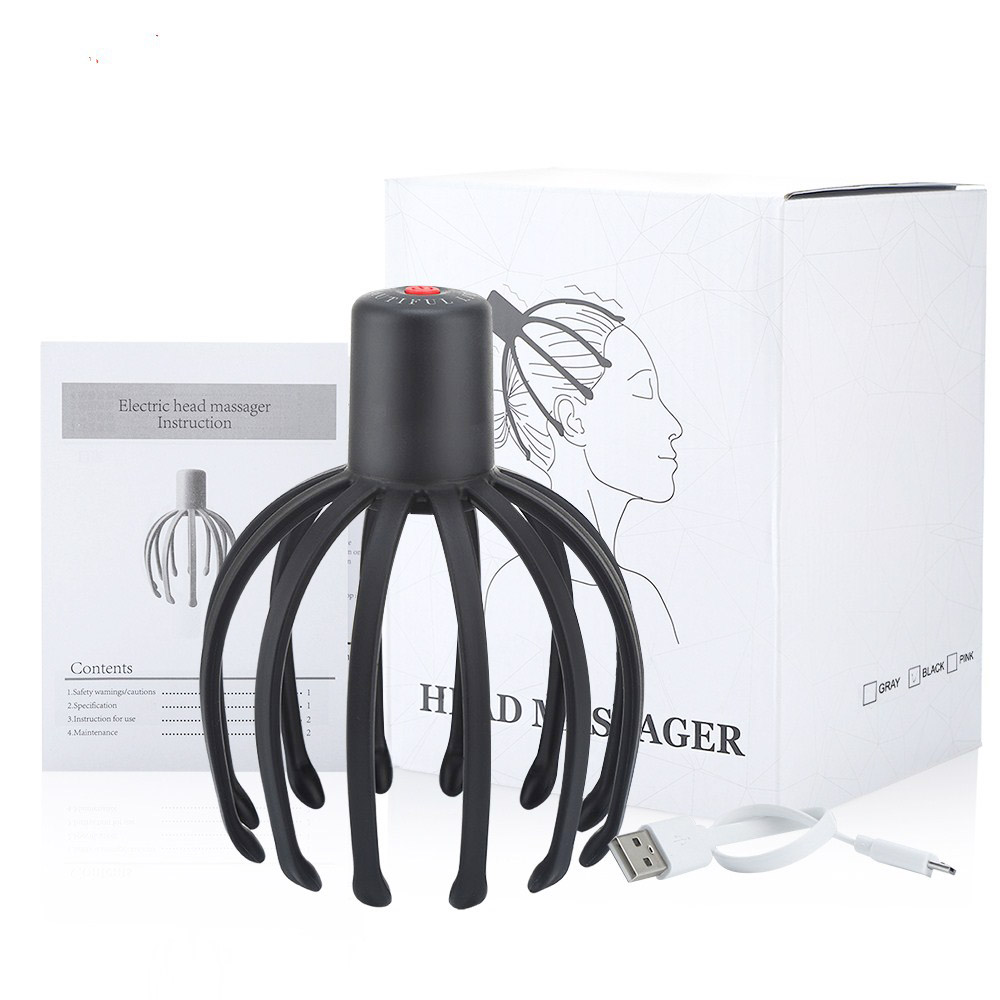 Multi-claw Electric Scalp Massager Black