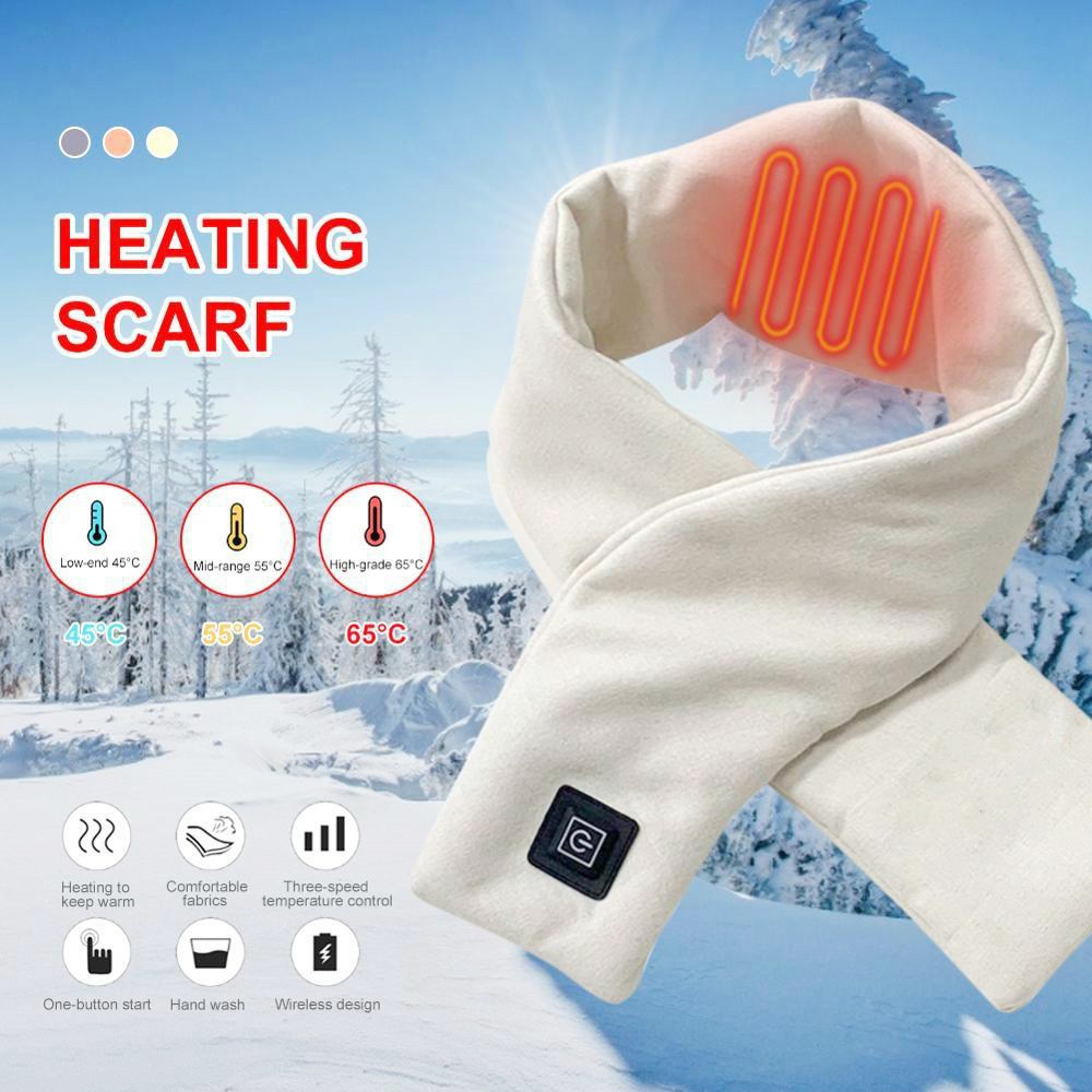 Graphene Smart Electric Heating Scarf Pink
