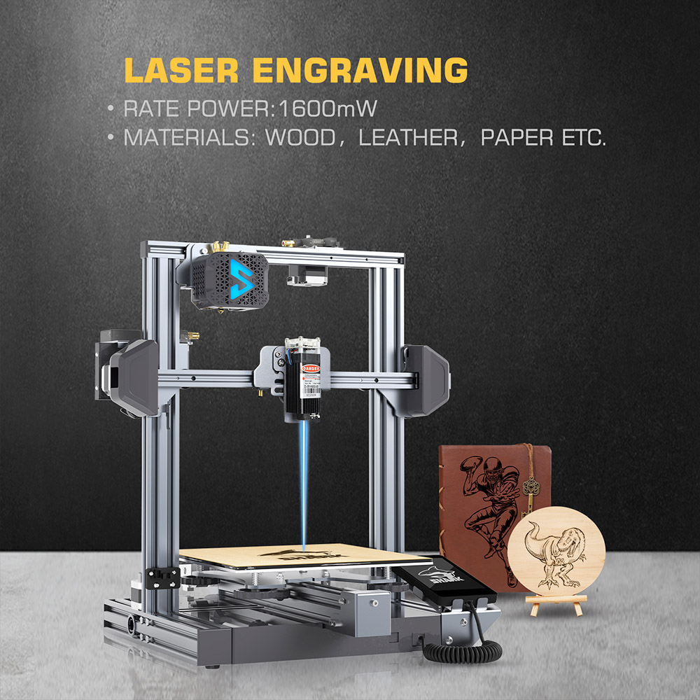 LOTMAXX Shark V3 3D Printer and Laser Engraving