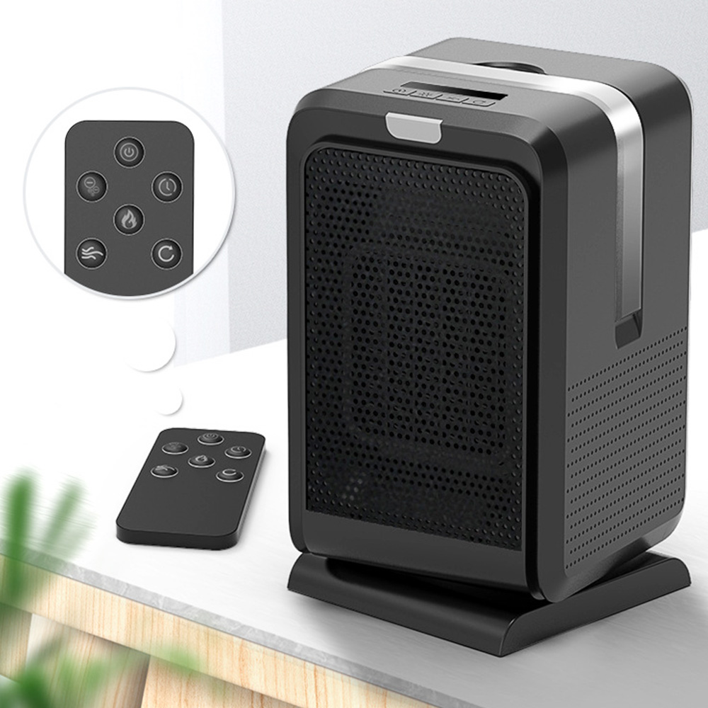 1000W Cool Warm Dual-Purpose Electric Heater Black