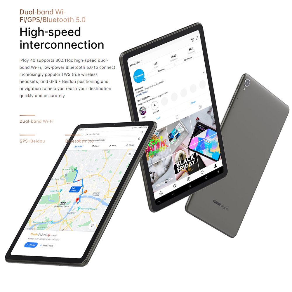 ALLDOCUBE iPlay 40 UNISOC Tiger T618 LTE Tablet with Keyboard