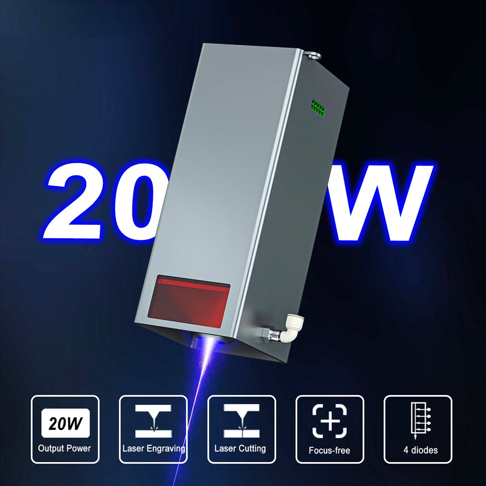 ZBAITU F20-PF 20W Laser Module with Air Assist