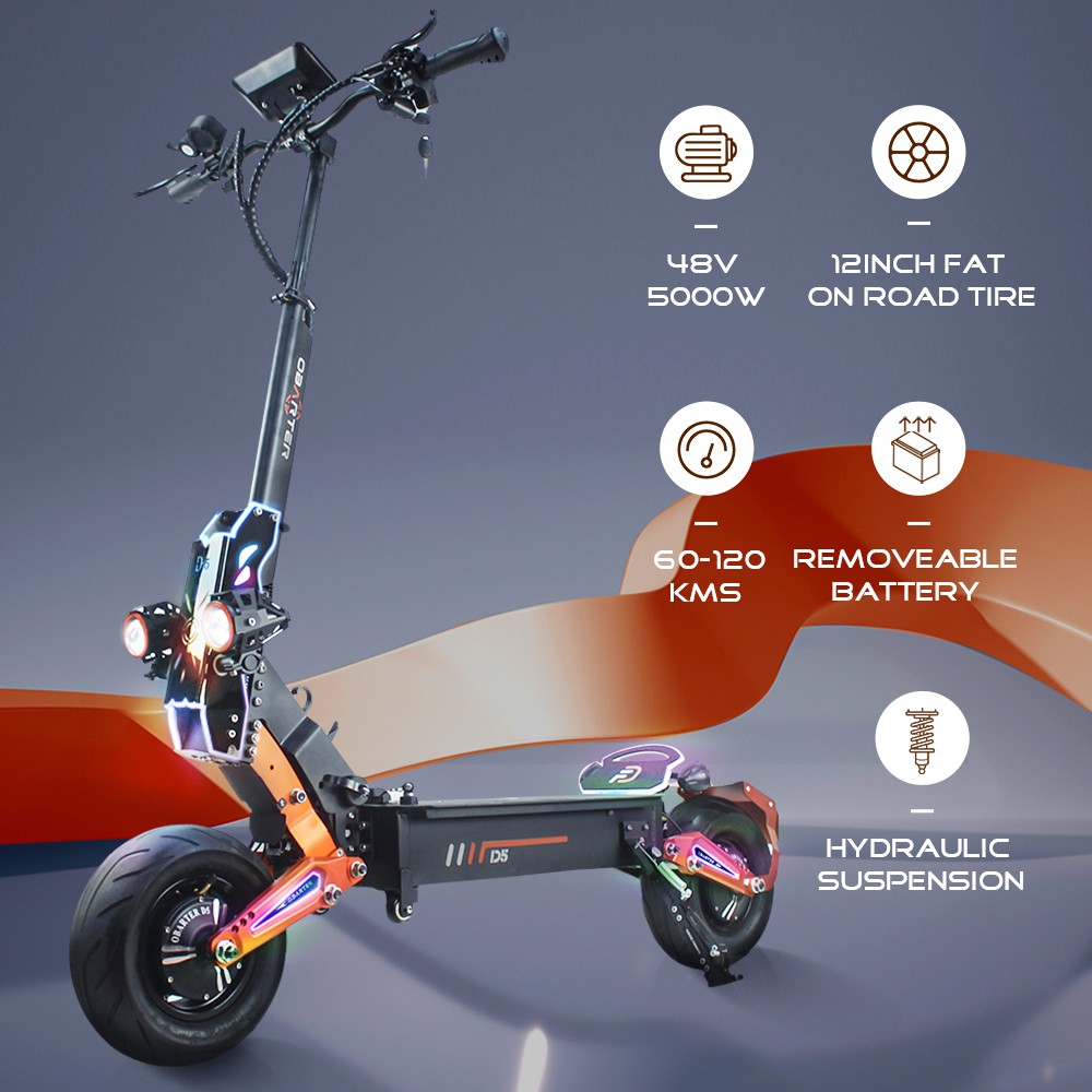 OBARTER D5 Electric Scooter 12 Inch Tire 70Km/h 35AH 2*2500W Motor