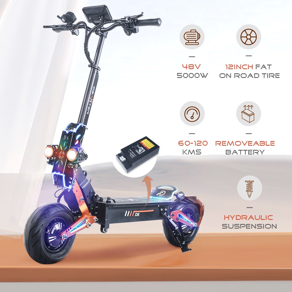 OBARTER D5 Electric Scooter 12 Inch Tire 70Km/h 35AH 2*2500W Motor
