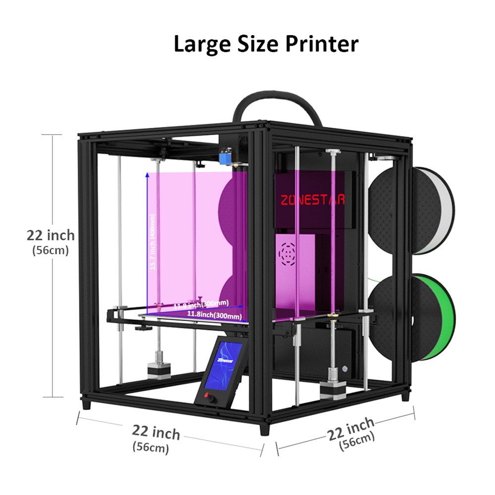 Zonestar Z9V5Pro-MK4 4 Extruders 3D Printer DIY Kit