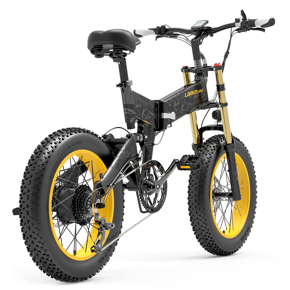 LANKELEISI X3000 Plus Folding Electric Mountain Bike Big Grey