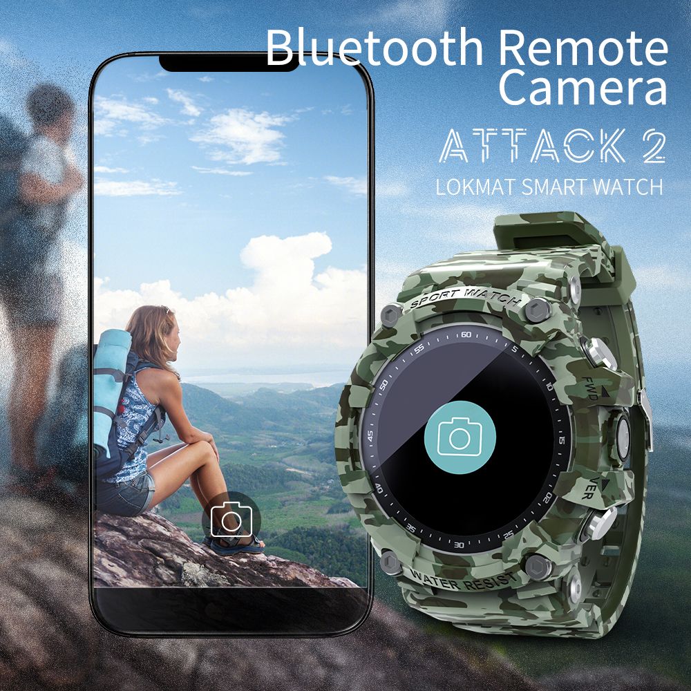 LOKMAT ATTACK 2 Smartwatch 1.28'' TFT LCD Screen Bluetooth 5.1 Blue
