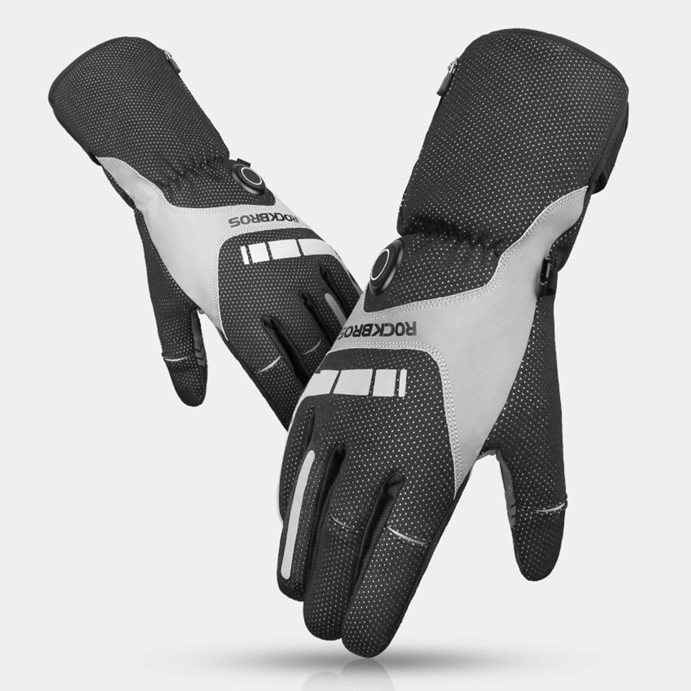 ROCKBROS Bicycle Bike Motorcycle Gloves Winter Heating Gloves M