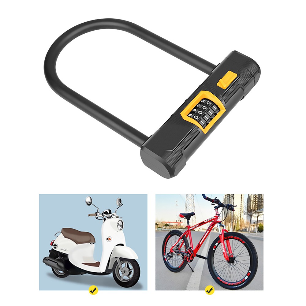 Bicycle U Lock Anti-theft Heavy Duty Bike Password Lock