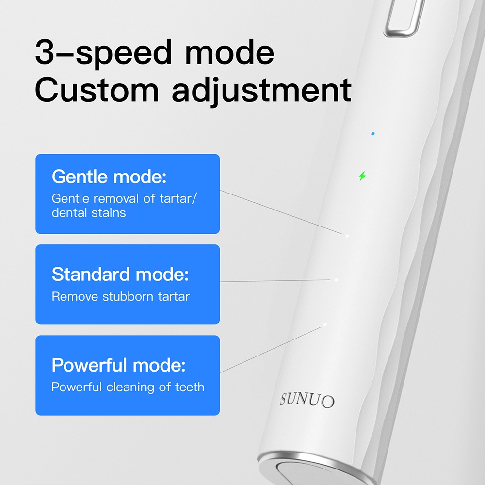 SUNUO T12 PLUS Smart Visual Ultrasonic Dental Scaler Black