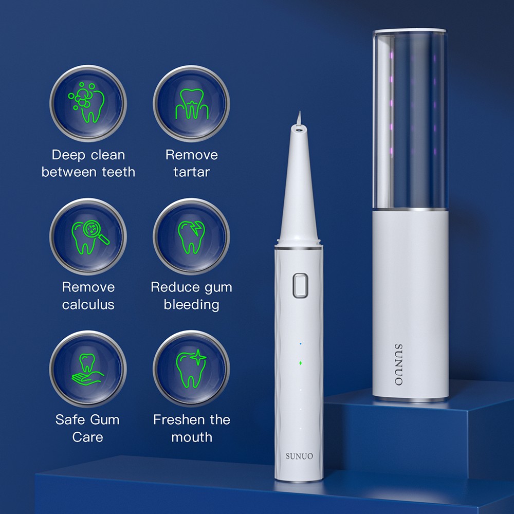 SUNUO T12 PLUS Smart Visual Ultrasonic Dental Scaler Blue