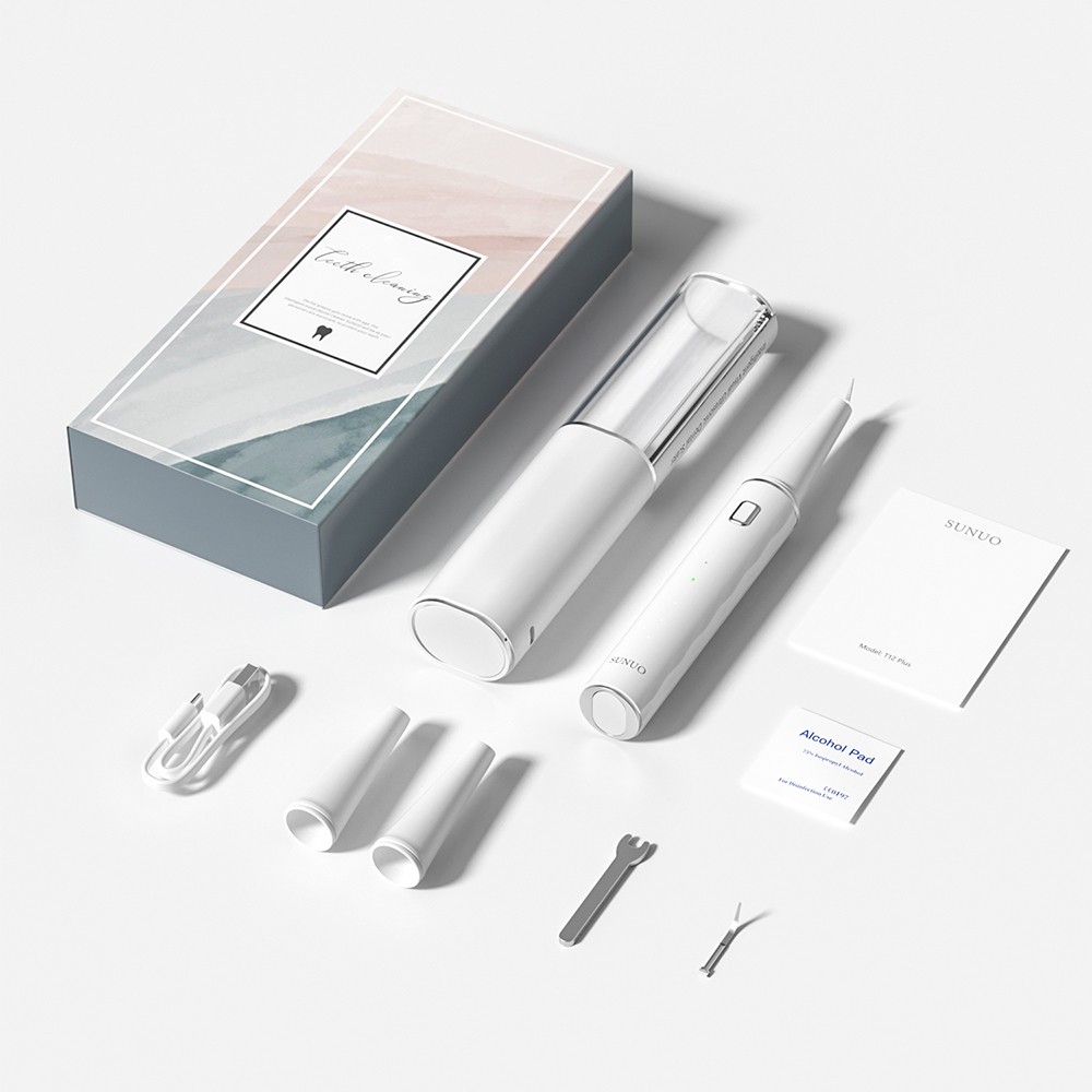 SUNUO T12 PLUS Smart Visual Ultrasonic Dental Scaler White