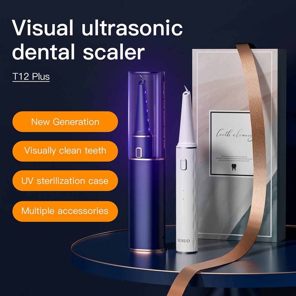 SUNUO T12 PLUS Smart Visual Ultrasonic Dental Scaler White
