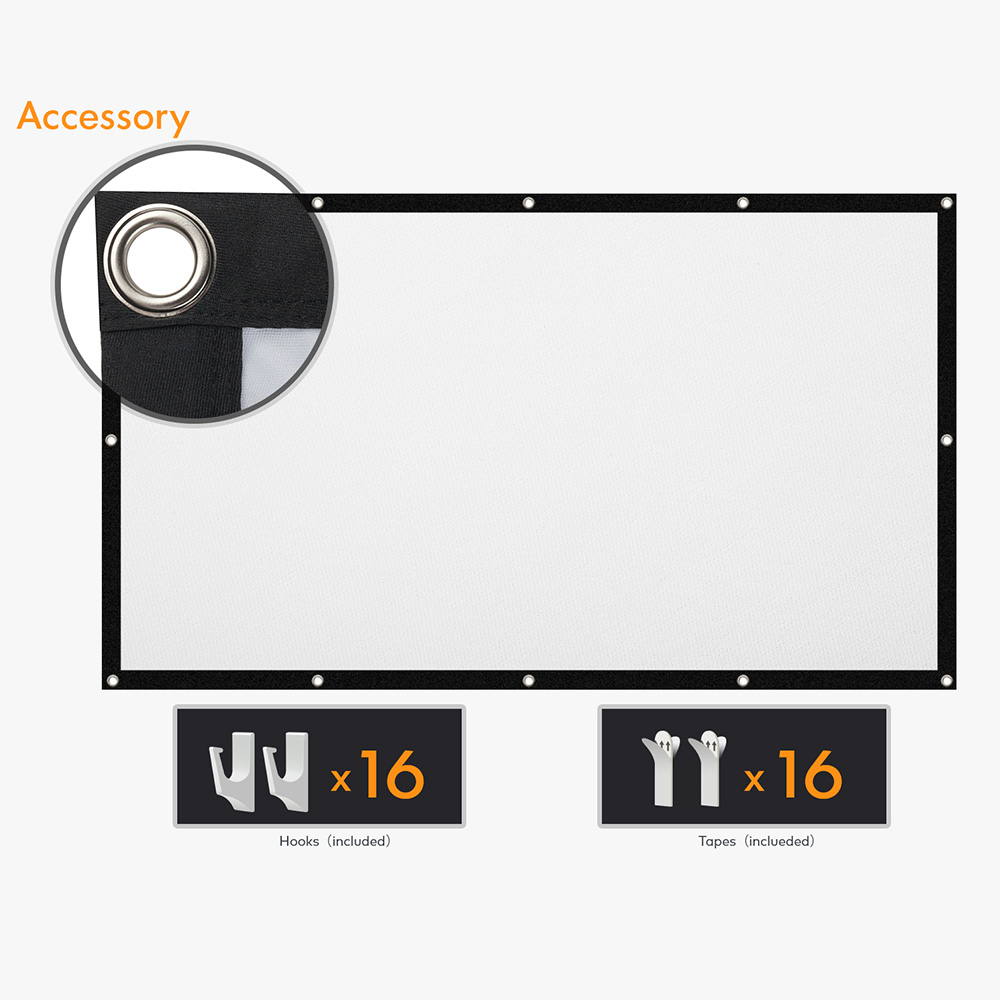 apeman 100 inch HD Portable Projector Screen