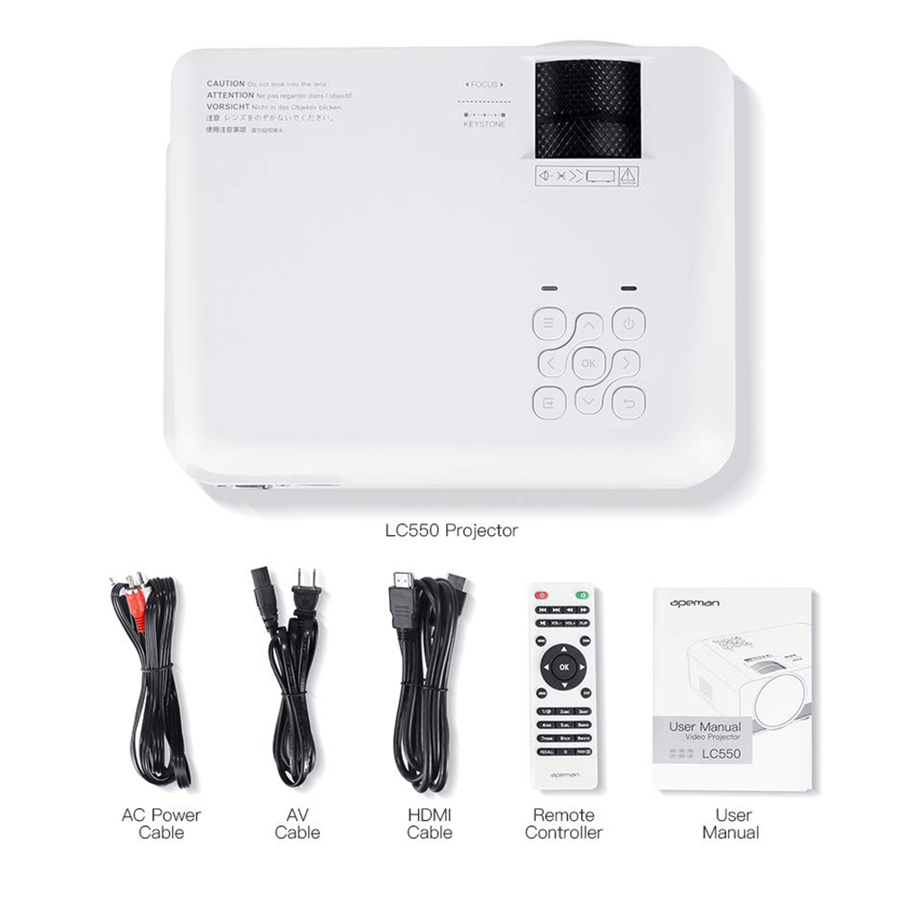 Apeman 4000 Lumen 720P Supported Mini Projector