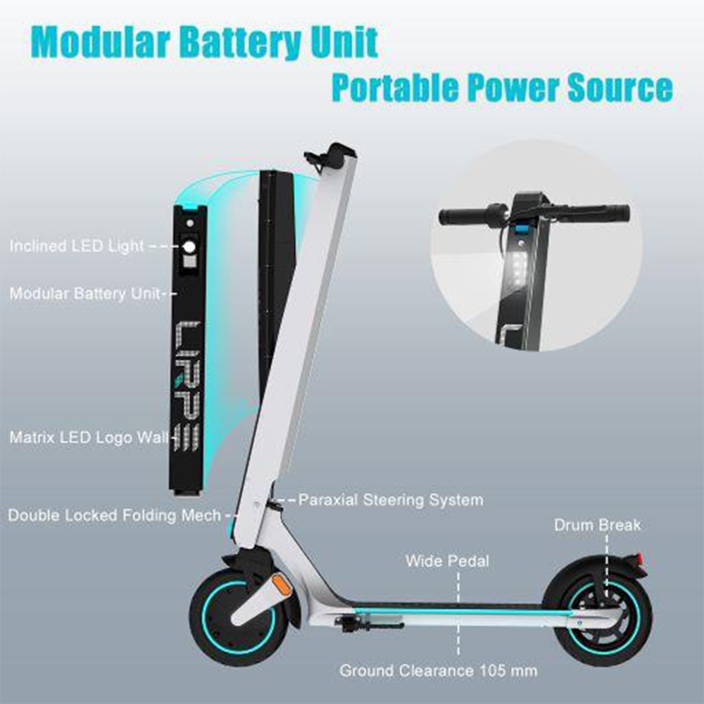 Lirpe R1 Modular Electric Scooter 8.5 Inch 350W 32Km/h 36V 7.8Ah - EU