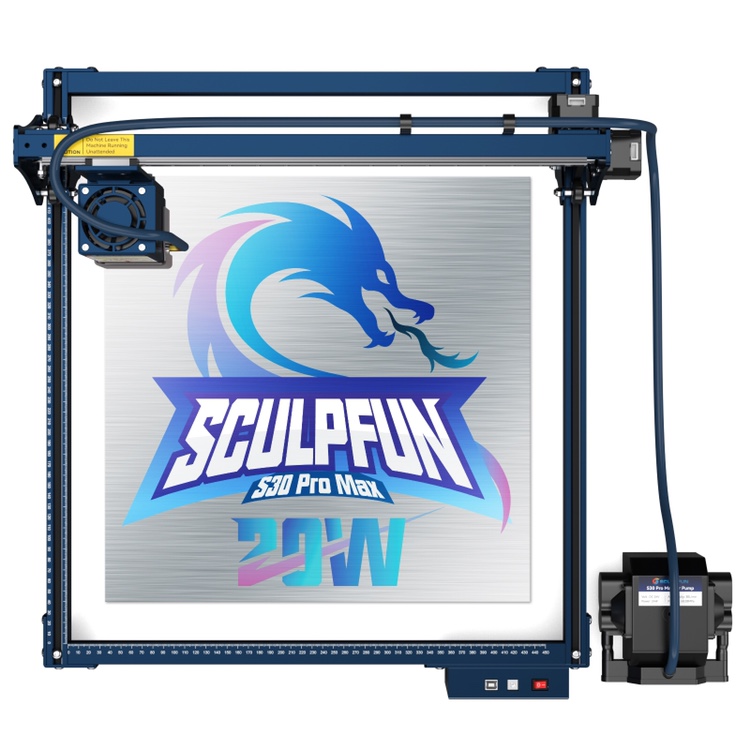 SCULPFUN S30 Pro Max 20W Laser Cutter with Auto Air Assist Air Pump