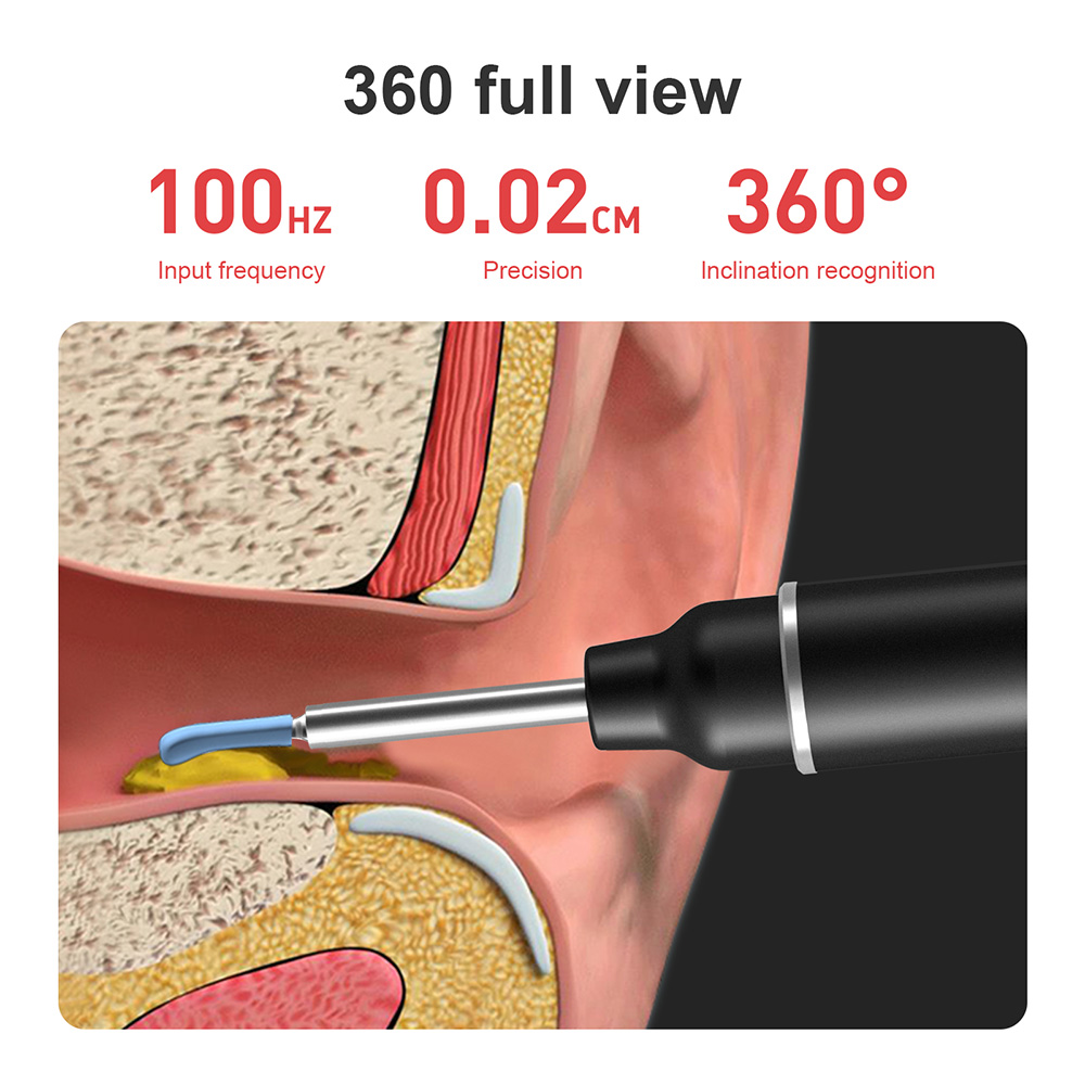 SUNUO P40-B Intelligent Visual Metal Ear Cleaner Otoscope Green