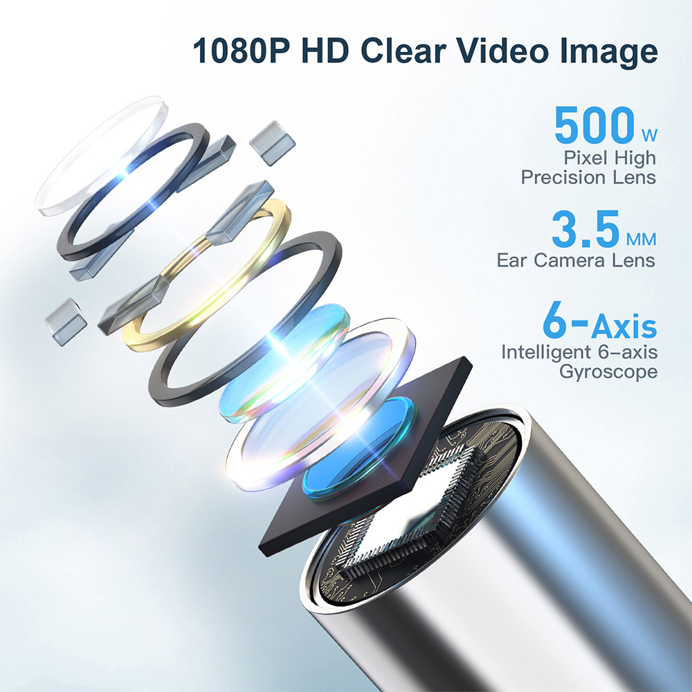 SUNUO X6 Smart Visual Ear Cleaner Earwax Removal Black