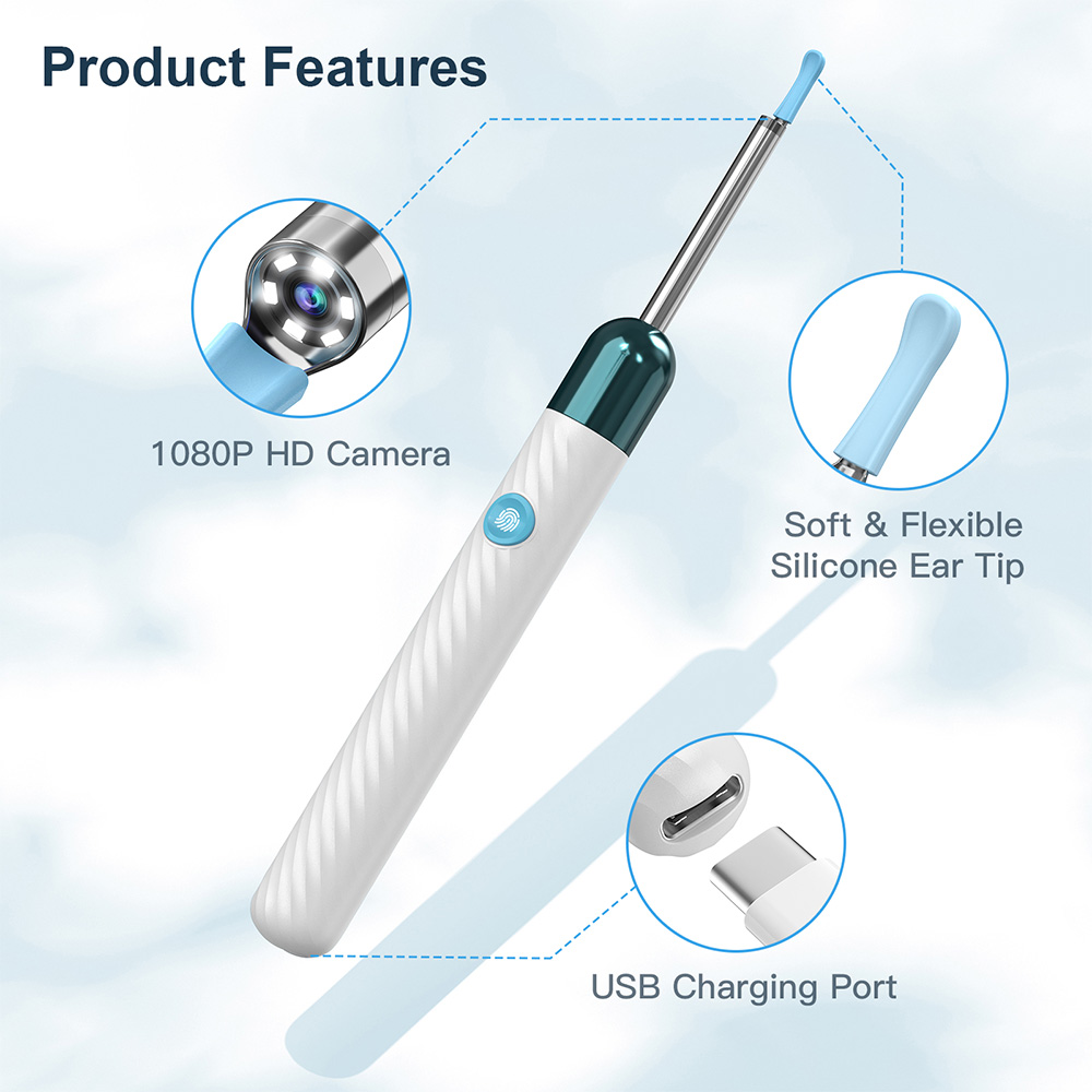 SUNUO X6 Smart Visual Ear Cleaner Earwax Removal White