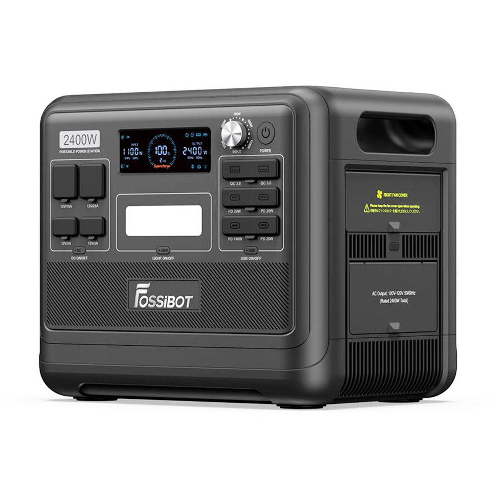FOSSiBOT F2400 2048Wh Portable Power Station Black US Plug | United States