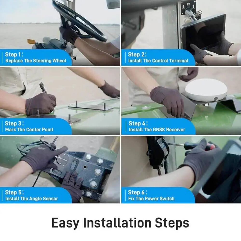 Sveaverken F100 Tractor Auto Steer System with Advanced Mode