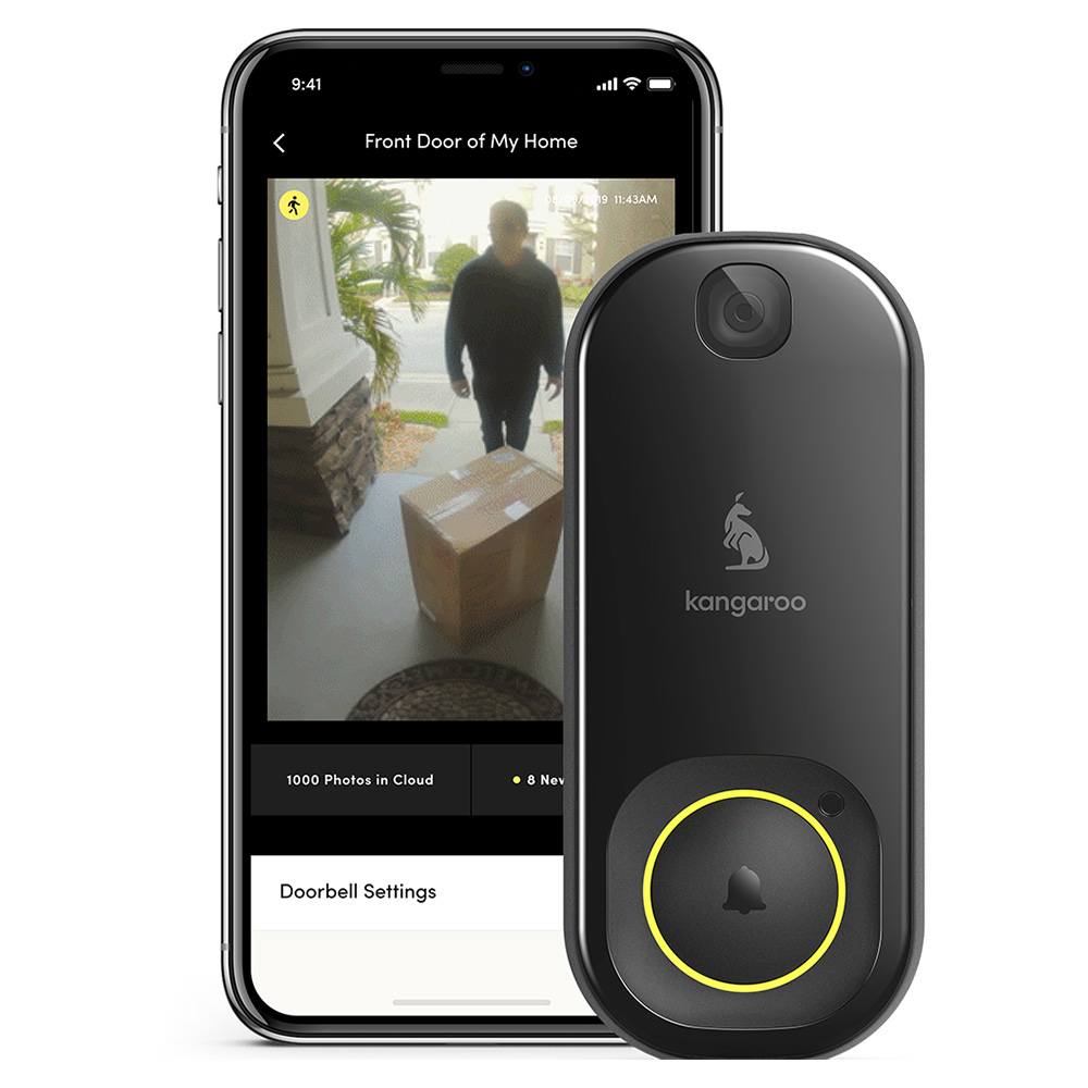 Kangaroo A0008 Smart WiFi Camera Doorbell with Chime