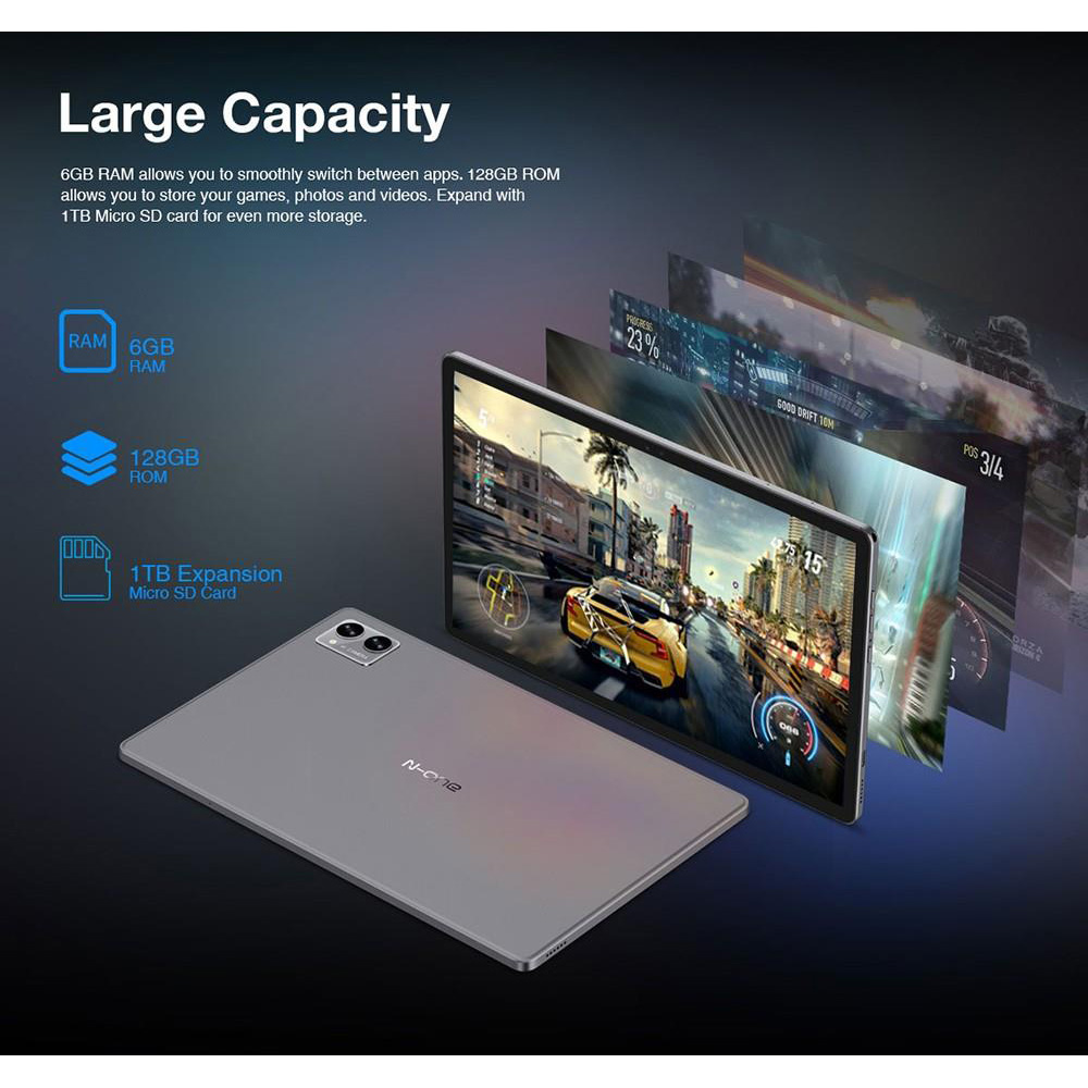 N-one NPad Plus MTK8183 Octa Core 6GB+128GB with Leather Case
