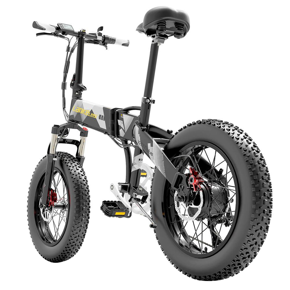 LANKELEISI X2000 PLUS Moped Electric Bike 12.8Ah 48V 1000W - Gray