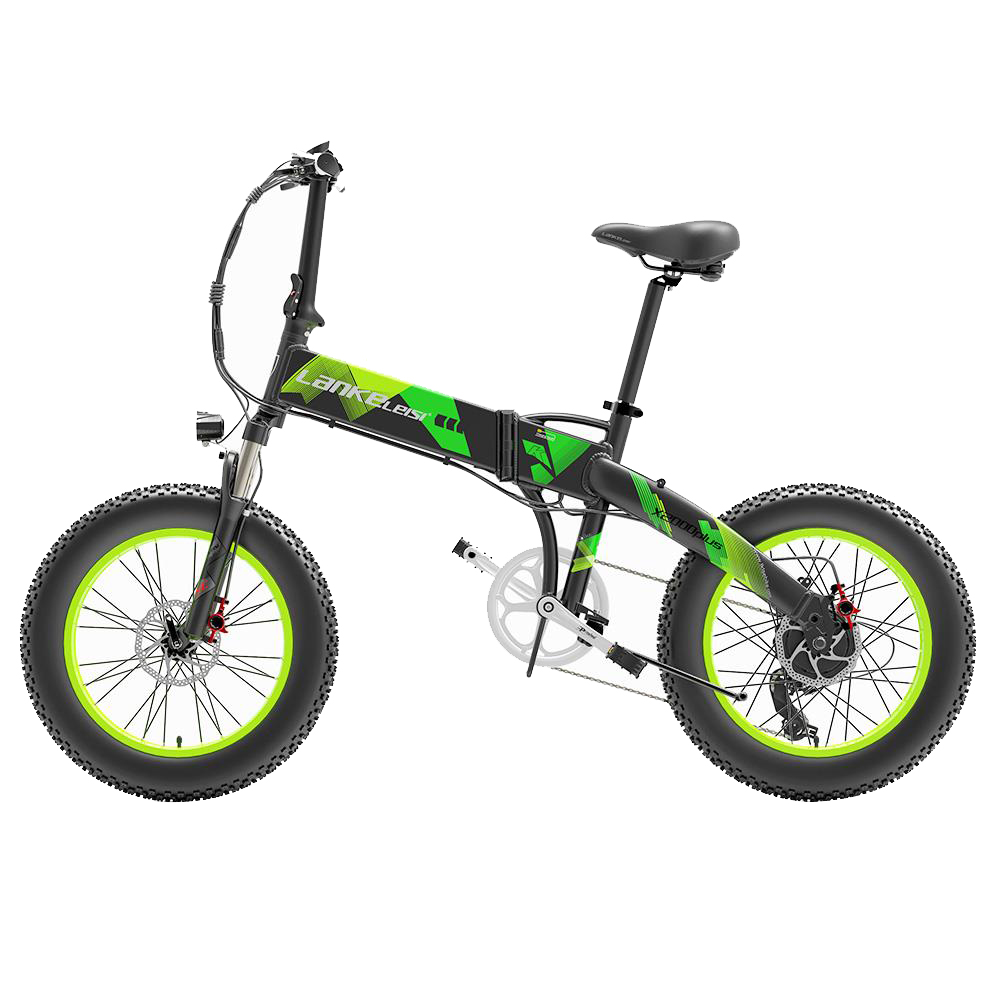 LANKELEISI X2000 PLUS Moped Electric Bike 12.8Ah 48V 1000W - Green