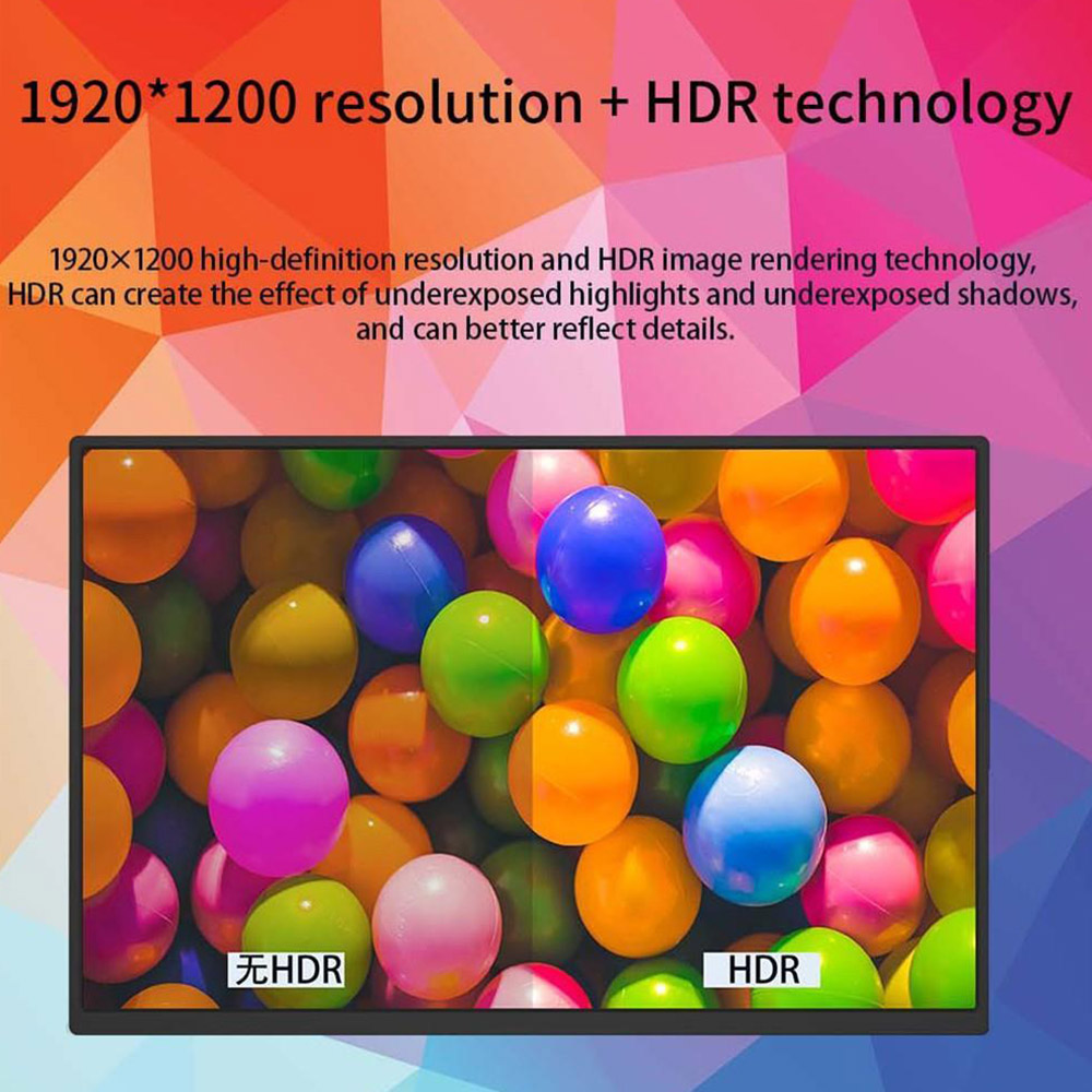 AOSIMAN 140FCC Portable 14 Inch Monitor with Stand US