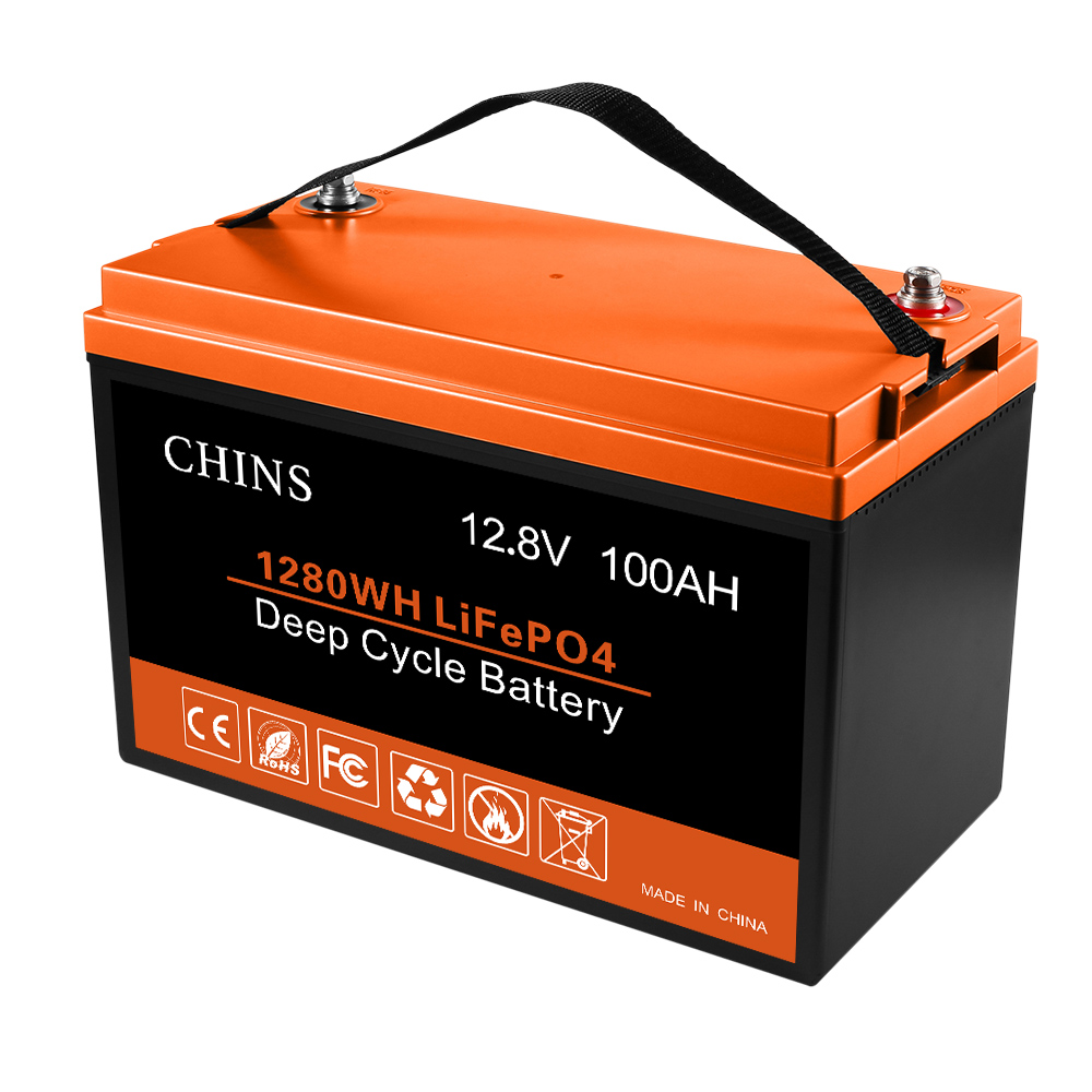 CHINS Smart 12V 100AH LiFePO4 Battery
