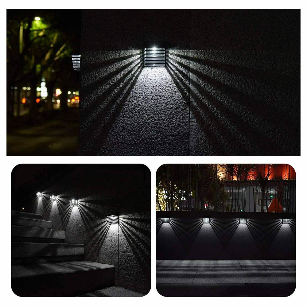 LITOM LED Solar Fence Lights 4Pcs